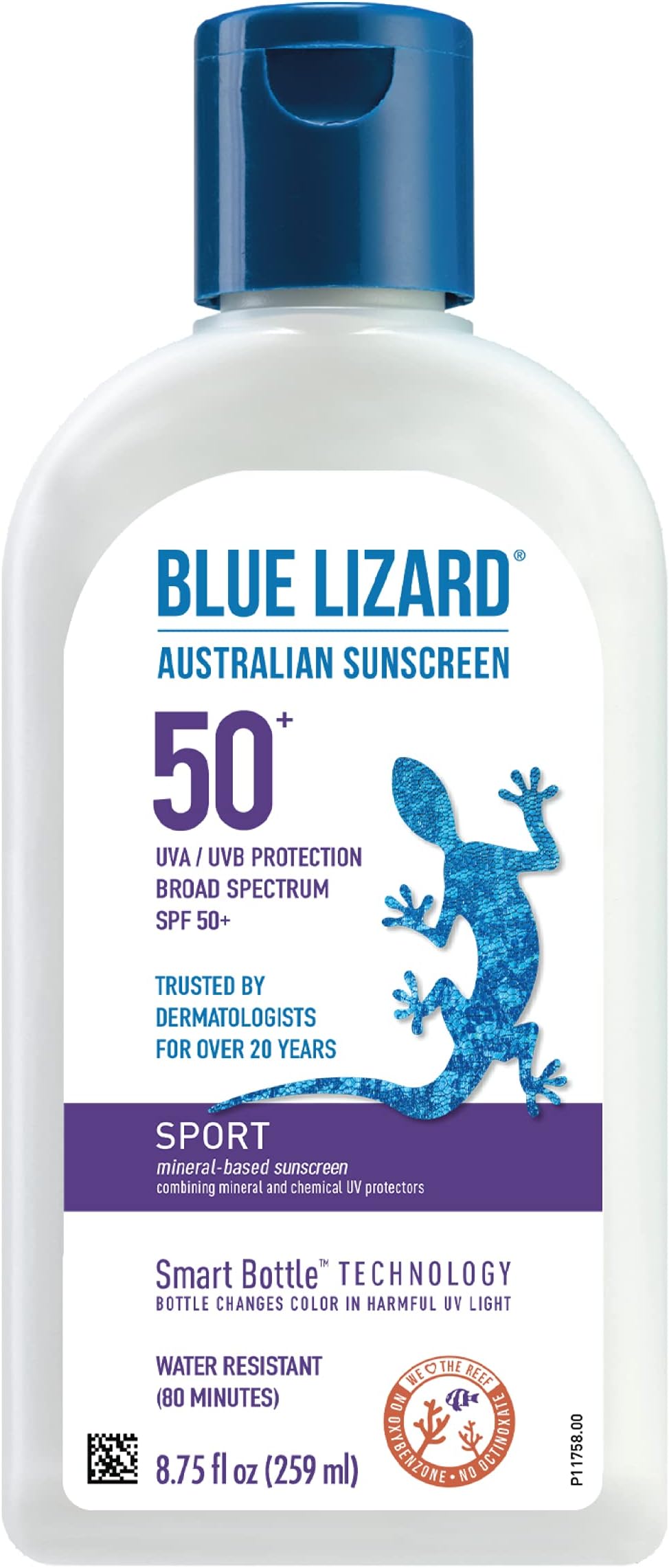 Amazon.com: BLUE LIZARD Sport Mineral-Based Sunscreen Lotion - SPF 50 ...