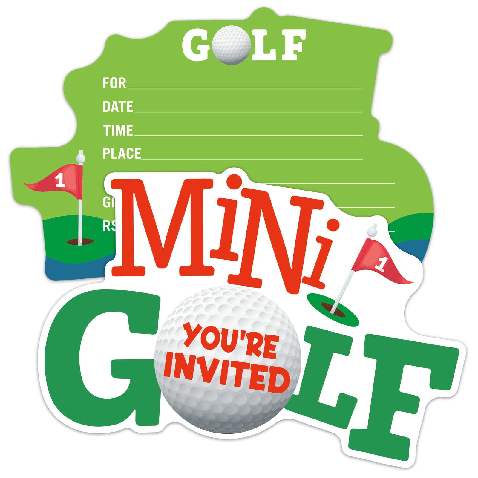 Mini Golf Invitations