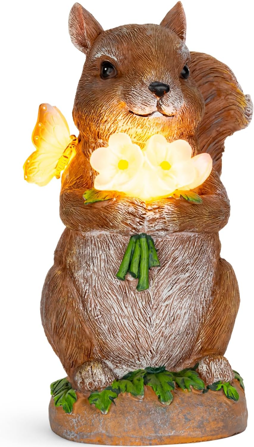 Amazon.com: The Roo - Black Bear Ice Cream Solar Light Figurine ...