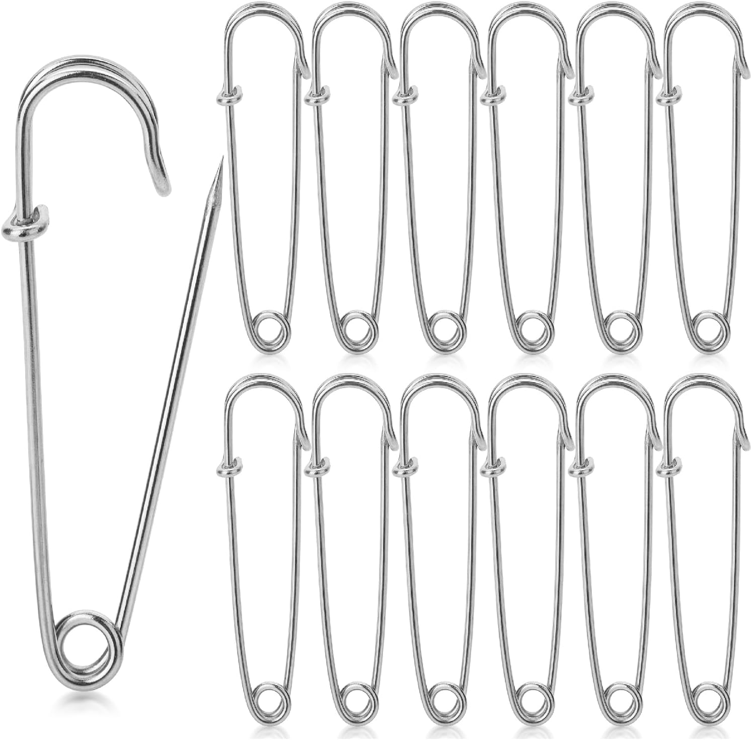 Amazon.com: Mr. Pen Safety Pins (Upgraded), 2.3", 12 Pack, Silver ...
