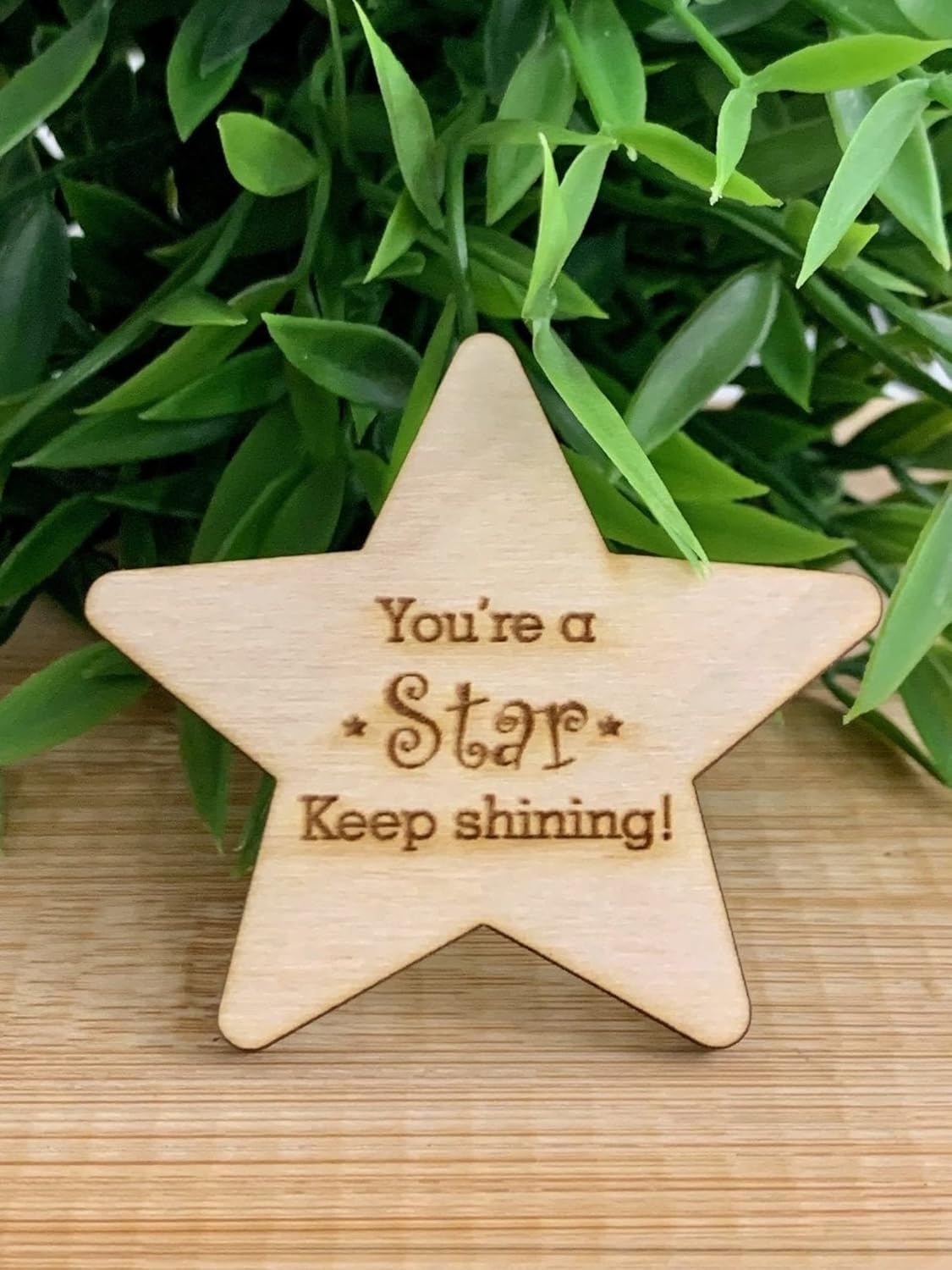 The Craft Place 30x Teacher pupil gift wooden - class end of term Star ...