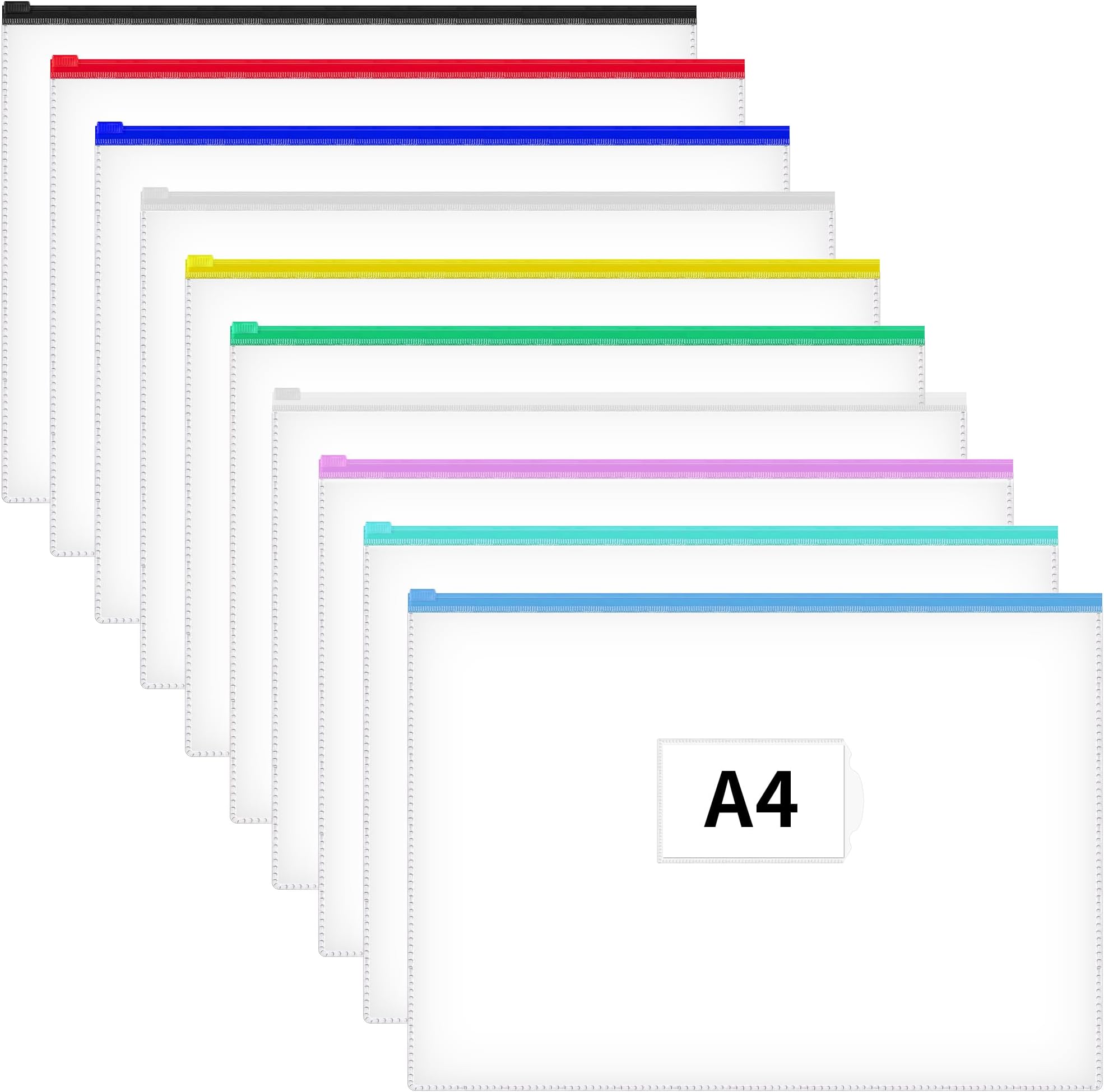 Amazon.com : EOOUT 36pcs Plastic Envelopes Poly Zip Envelope Clear ...