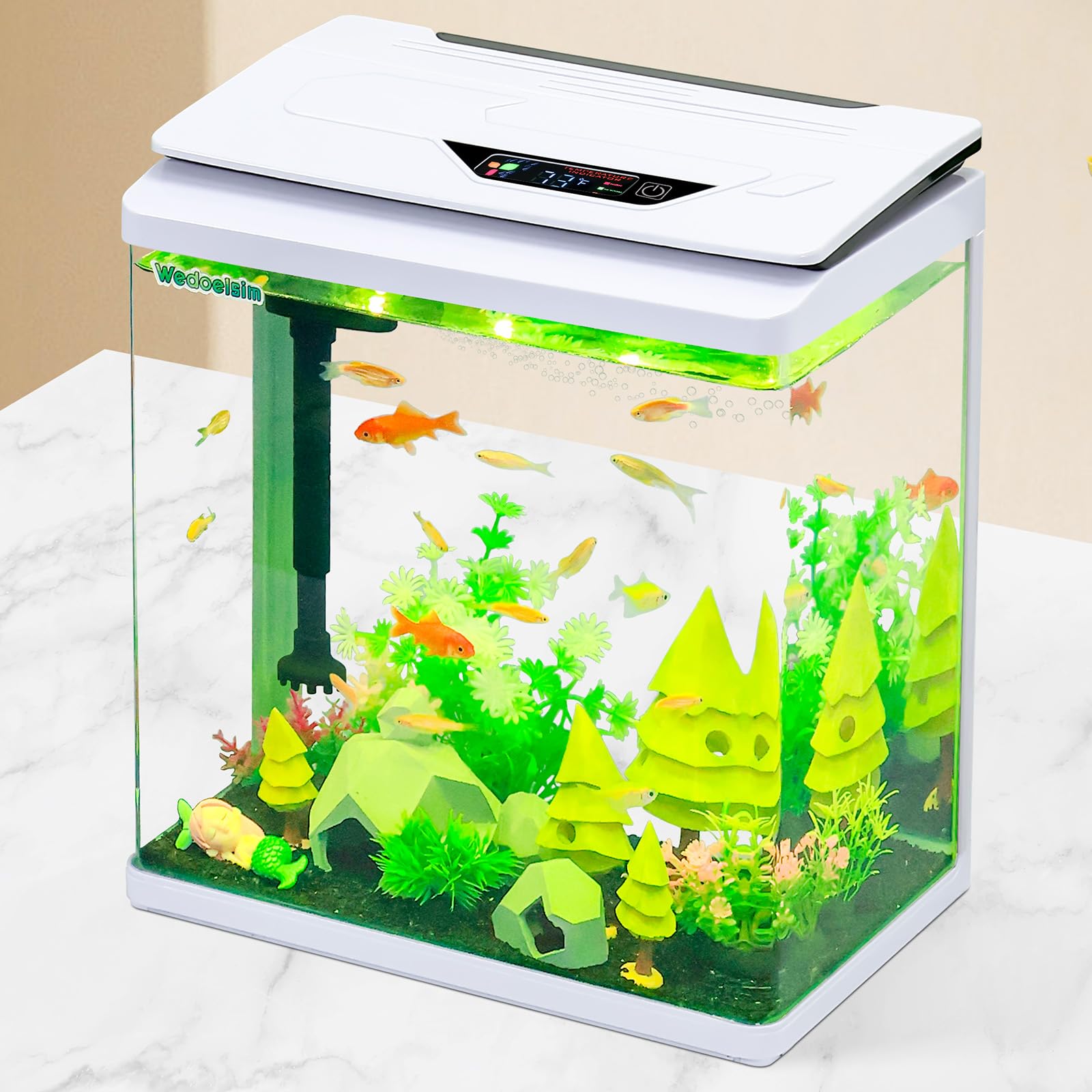 Amazon.com : 3 Gallon High-Transparency Fish Tanks, Betta and Goldfish ...