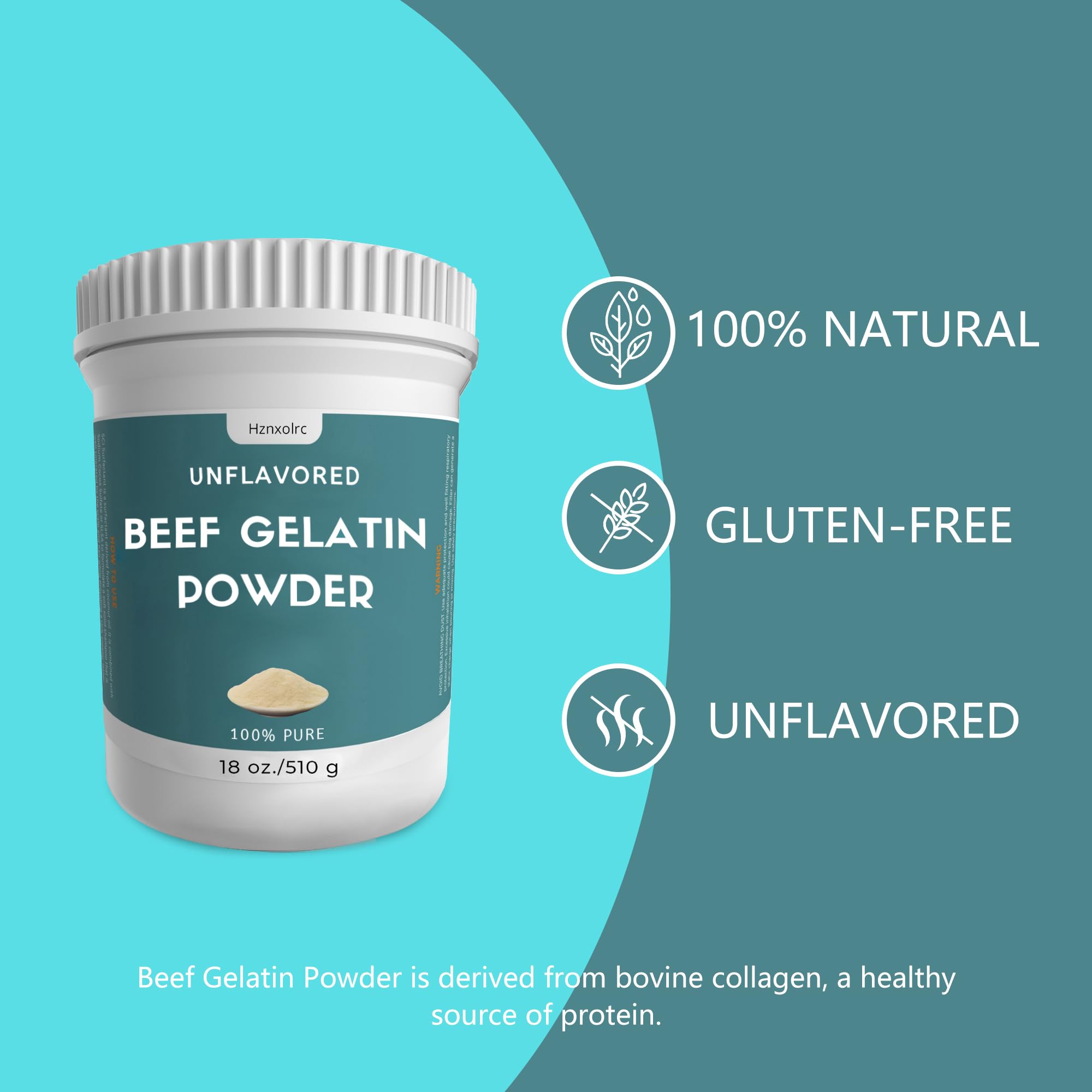 Snapklik.com : 18 Oz Beef Gelatin Powder Unflavored, Natural Thickener ...