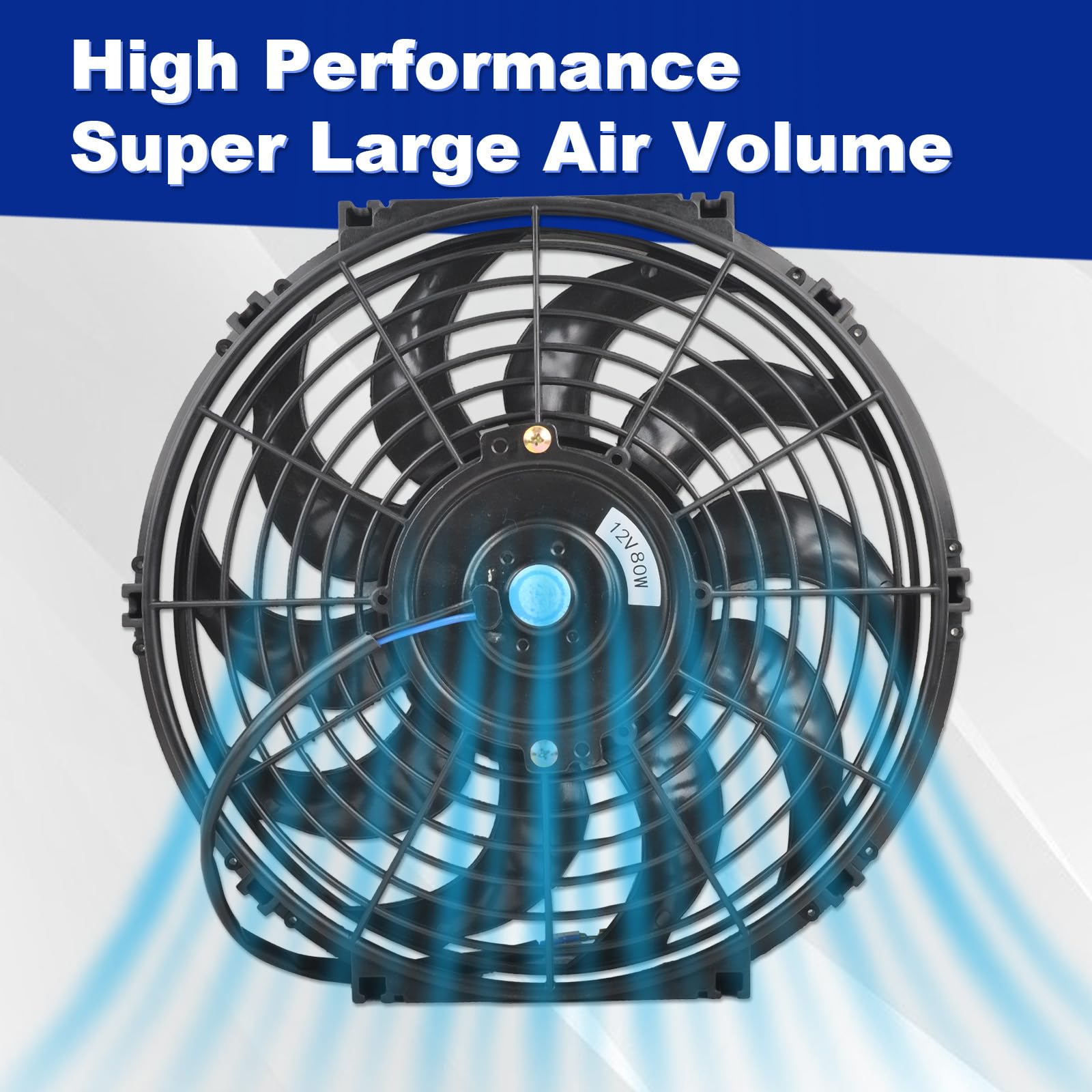 Snapklik.com : SSN 12" Electric Radiator Cooling Fan Assembly Kit, Push ...