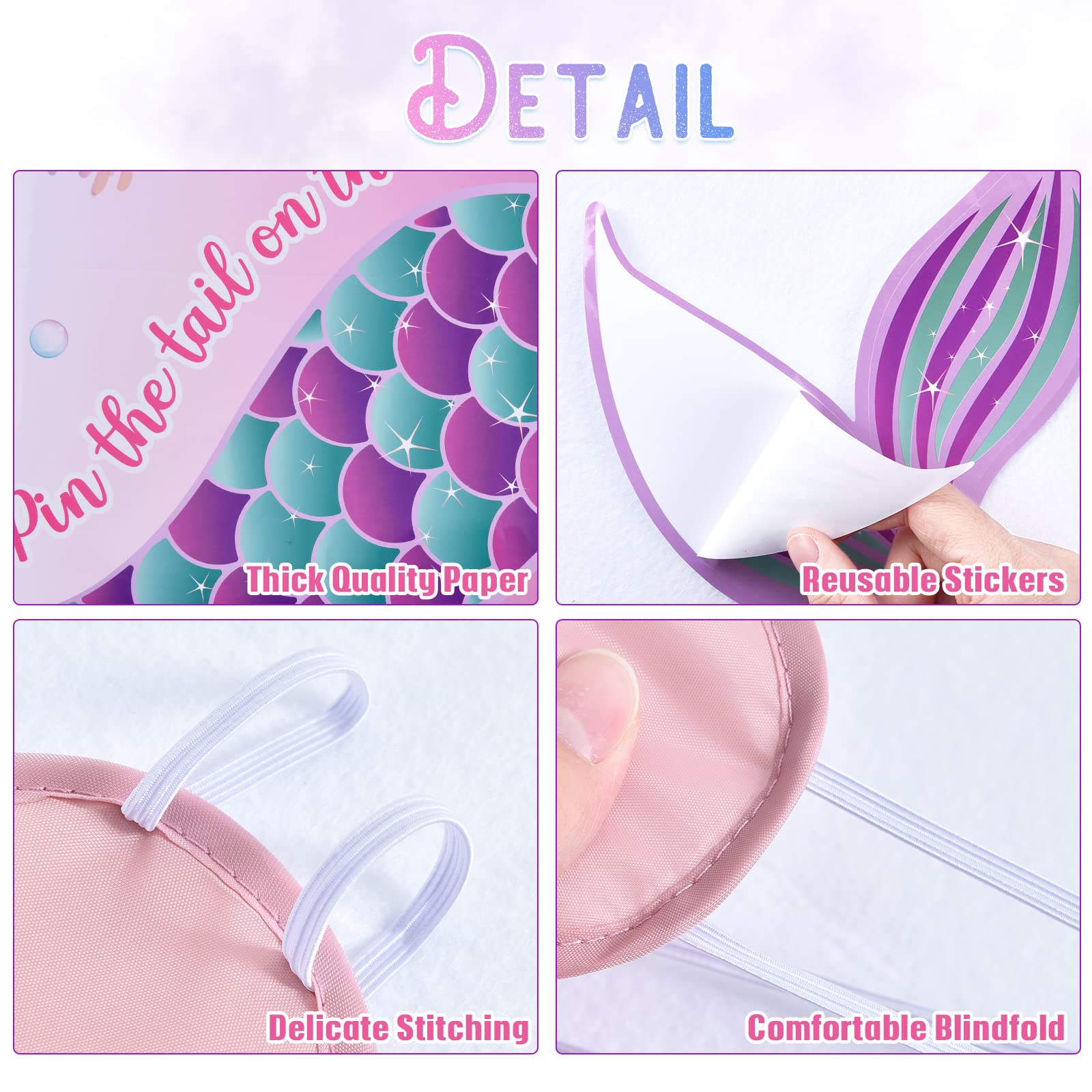 Snapklik.com : Pin The Tail On The Mermaid Game - Mermaid Party ...
