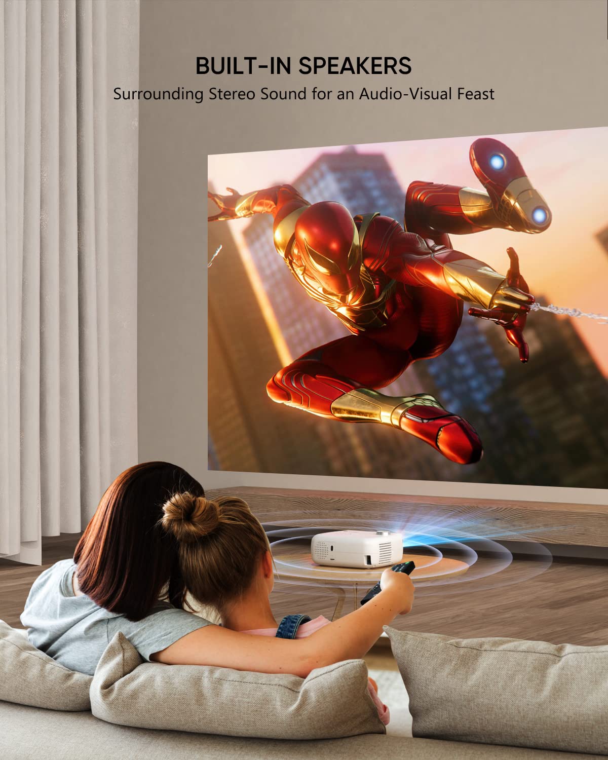 Funflix Native portable projector 9500L 1080P HD - munimoro.gob.pe