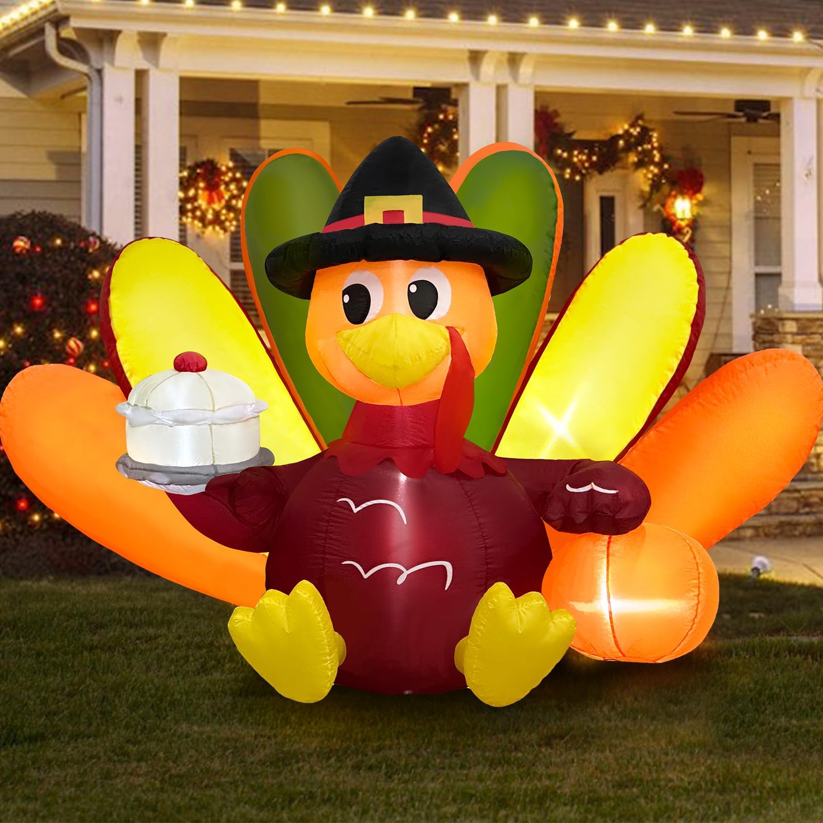 Amazon.com: Mickey Mouse Thanksgiving Inflatable 3.8 Foot Scarecrow ...
