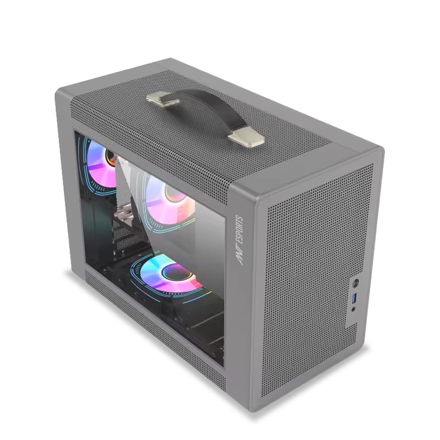 Amazon.in: Buy Ant Esports Box C Air Mini-Tower (MFF) Computer Case ...