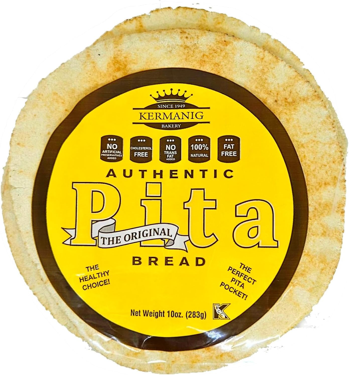 Amazon.com: Greek Pita Flat Bread White, 12 ct (each bag) NON GMO Vegan ...