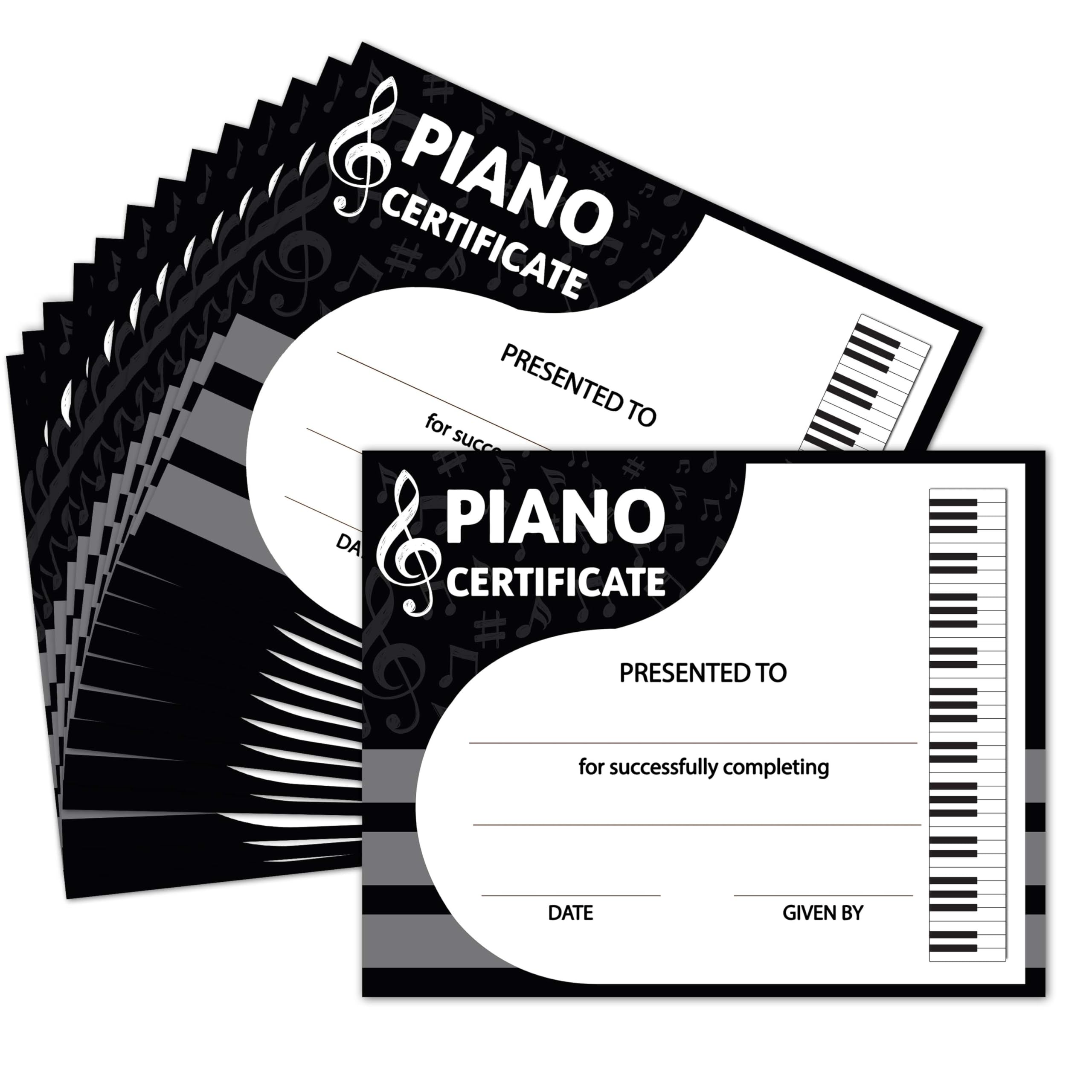 Piano Recital Certificate Template Free Printable Music Award