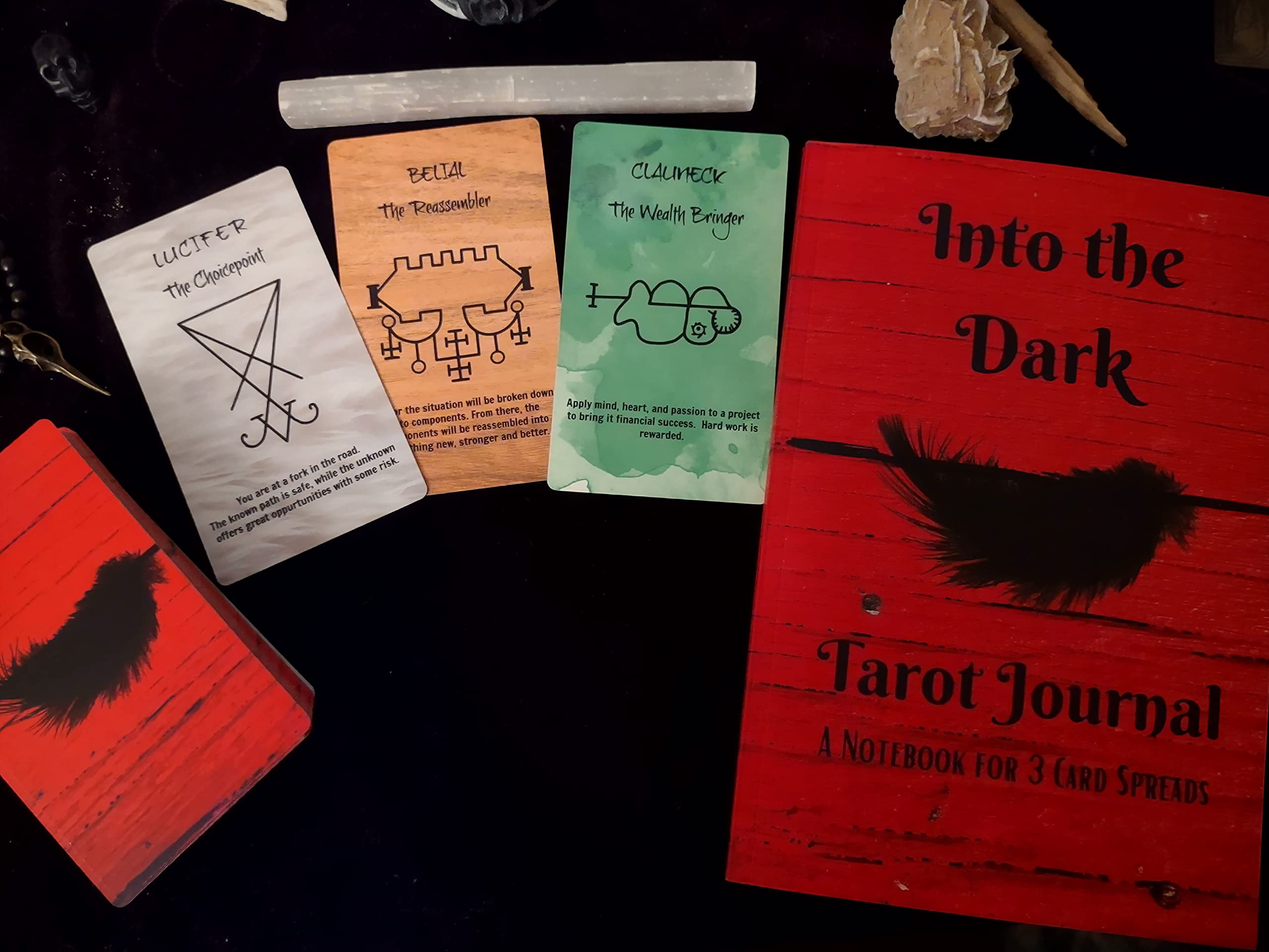 Into The Dark Demon Oracle Deck - Occult Tarot Cards with 72 Goetic ...