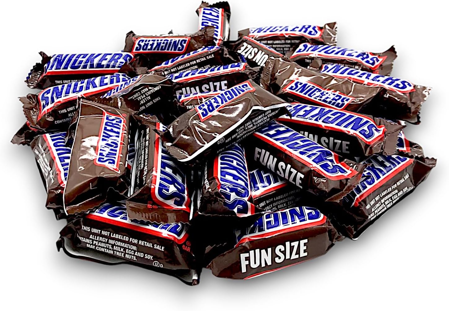 Amazon.com : Klub Bulk Fun Size Snickers - 1.5 lbs of Individually ...