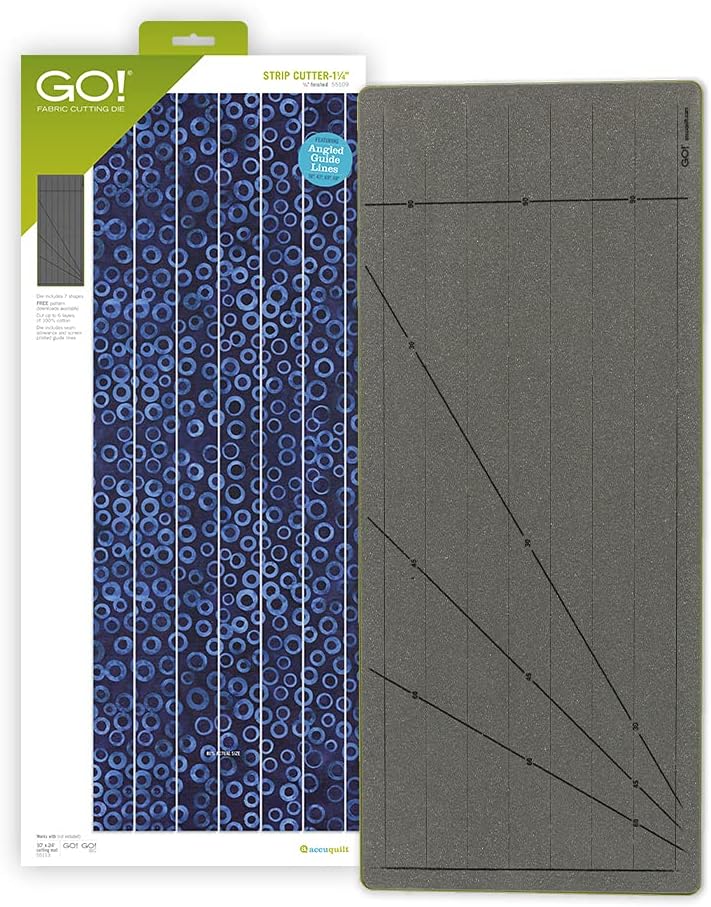 Amazon.com: Accuquilt 55109 Stamping die Strip Cutter 1 1/4 inch, Circa ...