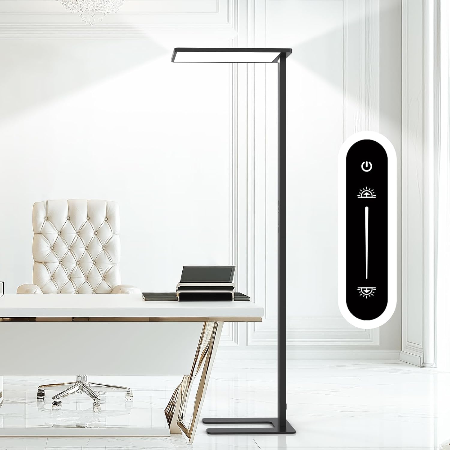STERREN Modern LED Floor Lamp, 10000LM Touch Dimming Standing Lamp ...