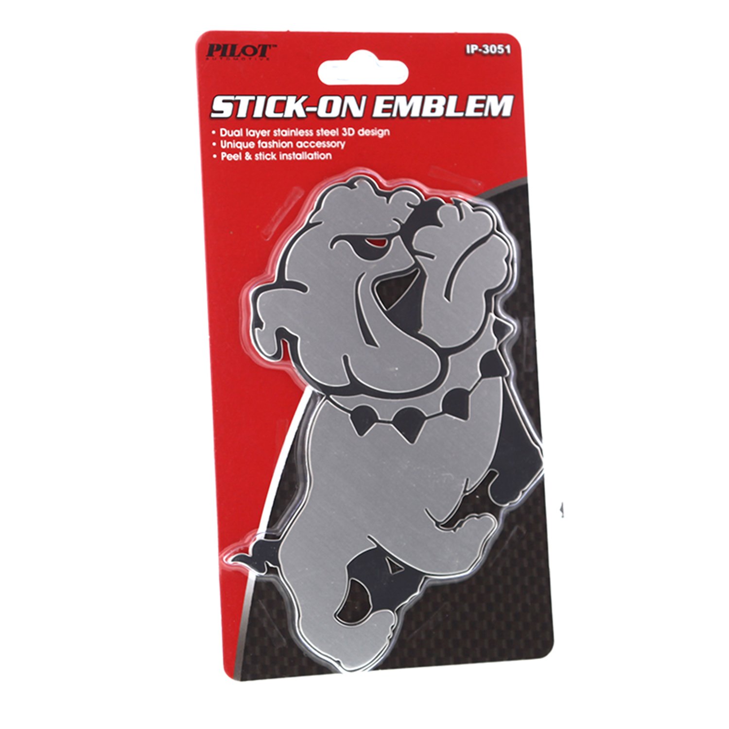 Snapklik.com : Pilot Automotive Pilot IP-3051 Chrome Bulldog Emblem - 1 ...