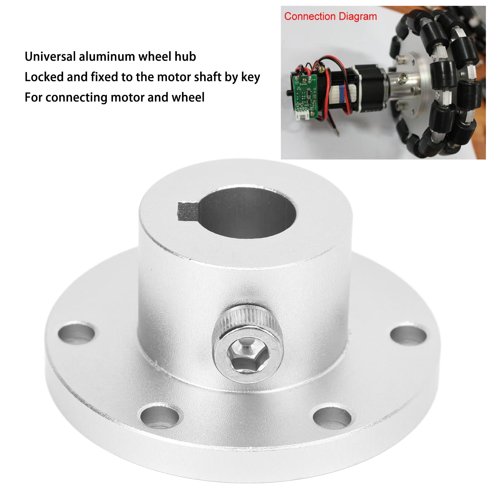 Snapklik.com : Flange Coupling, Aluminum Alloy High Hardness Metal 14mm ...
