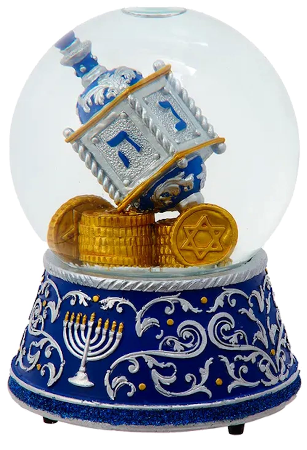 Amazon.com: The Bridge Collection 100mm Hanukkah Gelt and Dreidel Snow ...