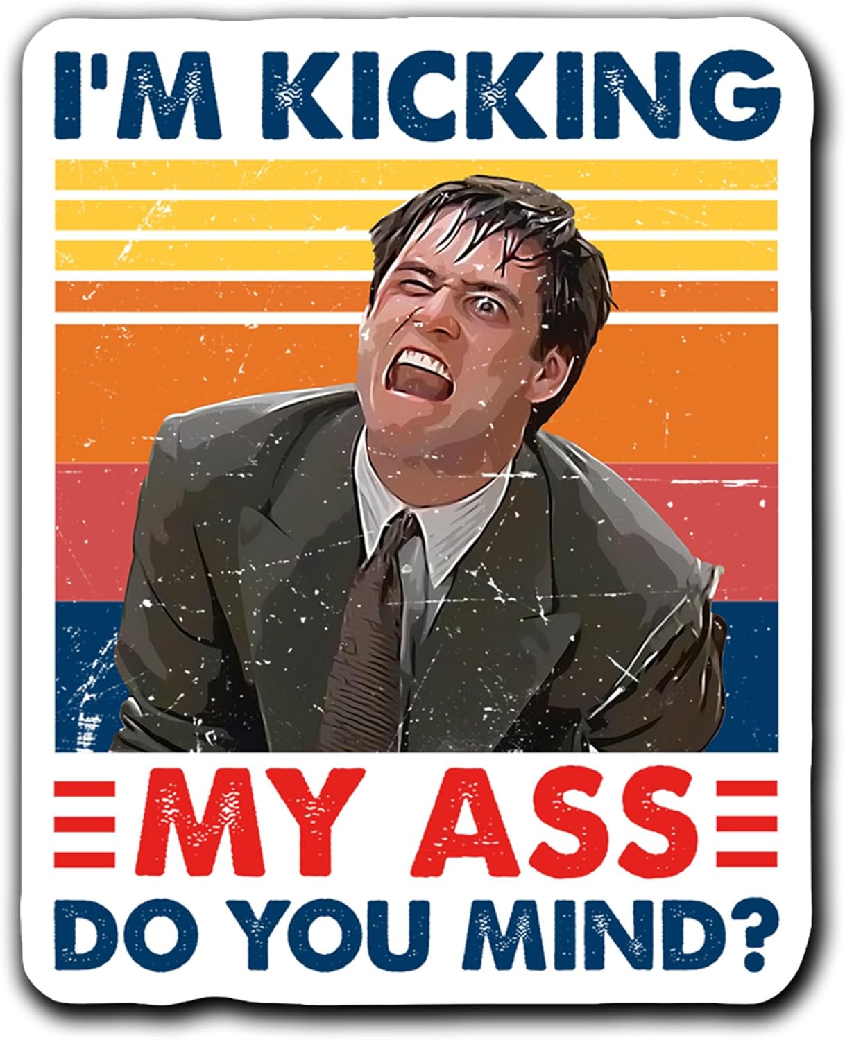 Amazon.com: Liar Liar I'm Kicking My Ass Do You Mind Retro Art Sticker ...