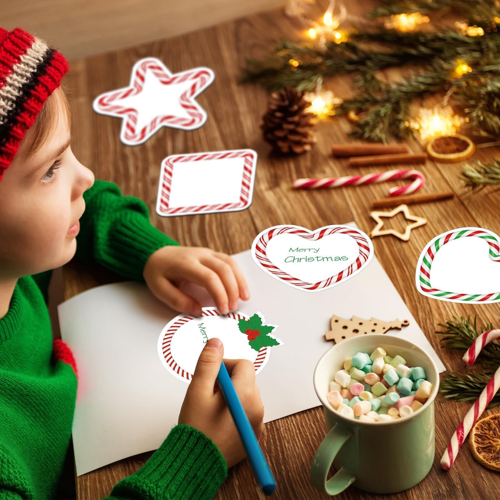 Snapklik.com : 48 Pcs Christmas Candy Sticky Note Self-Adhesive ...