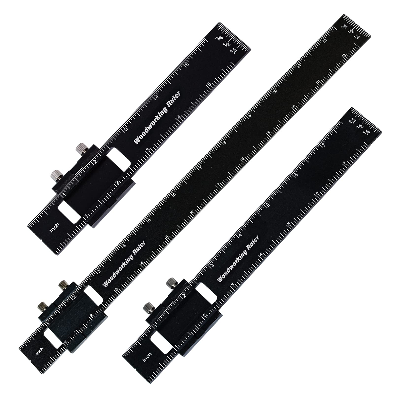 Snapklik.com : Kingson Woodworking Ruler, 3Pcs Precision Pocket Ruler ...