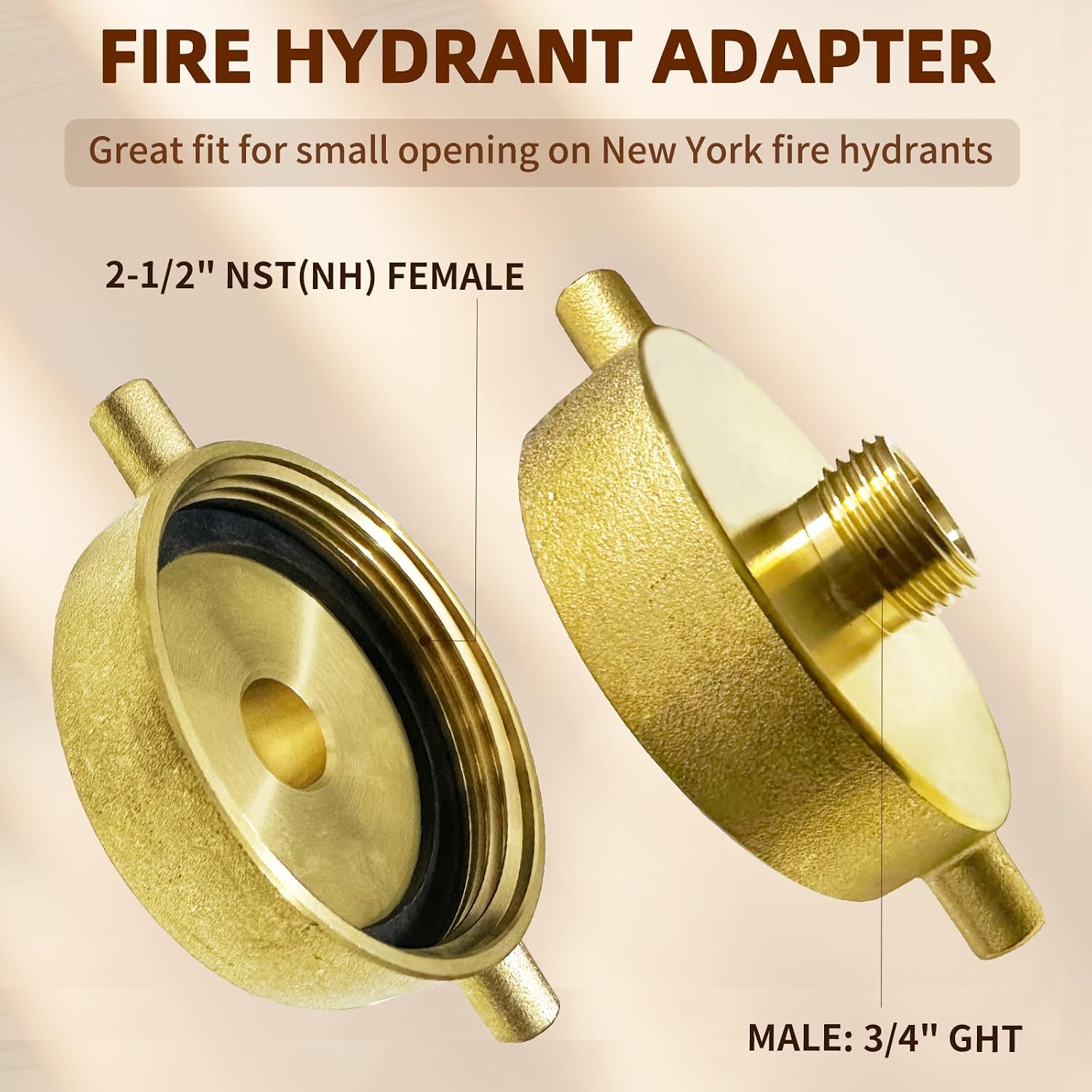Fire Hydrant Hose Adapter, 2-1/2 NST/NH Female x Philippines | Ubuy