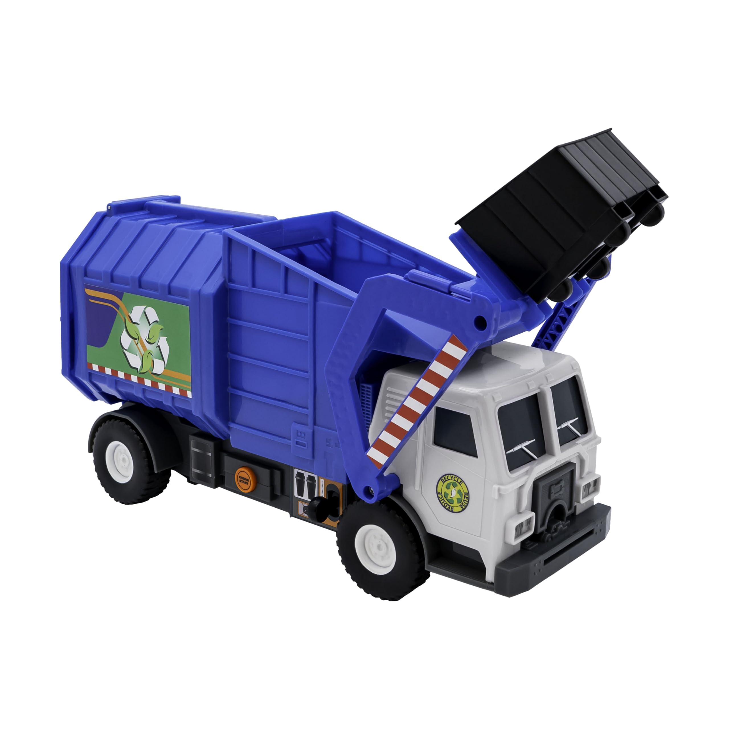 Action Drive 16" Interactive Garbage Truck Toy w/Lights & Sounds ...