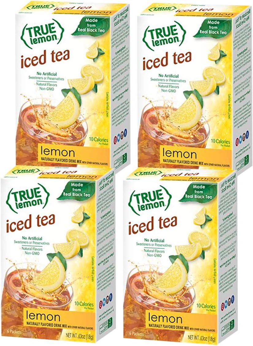 Amazon.com : LEMON ICED TEA MIX by TRUE LEMON | Instant Powdered Drink ...