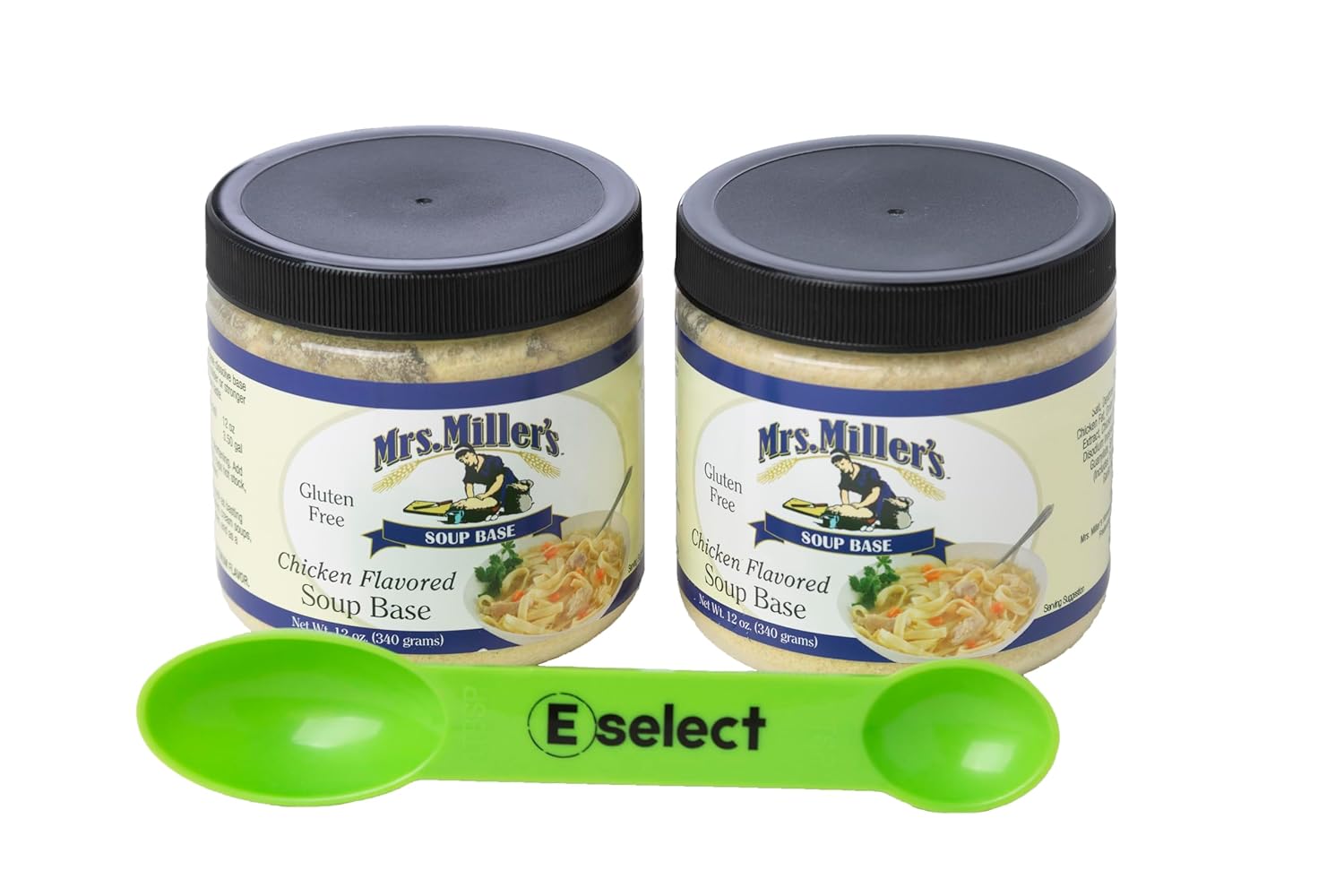 Amazon.com: Mrs. Miller's Chicken Flavored Soup Base (2) 12 Ounce Jars ...