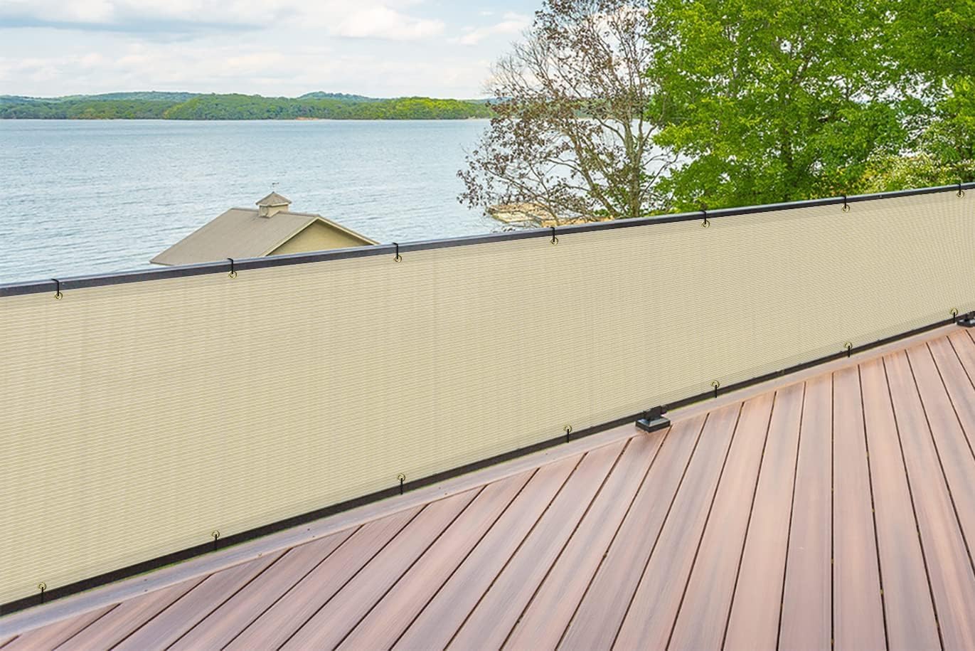 Amazon.com : SunnyRoyal 3'x15' Balcony Privacy Fence Screen Apartment ...