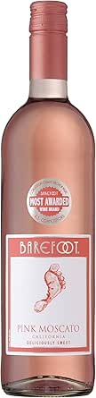 Vino Rosado Barefoot Pink Moscato 750 ml : Amazon.com.mx: Alimentos y Bebidas