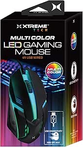 Amazon.com: Xtreme Multicolor LED Gaming Mouse, Color Fade Lighting ...