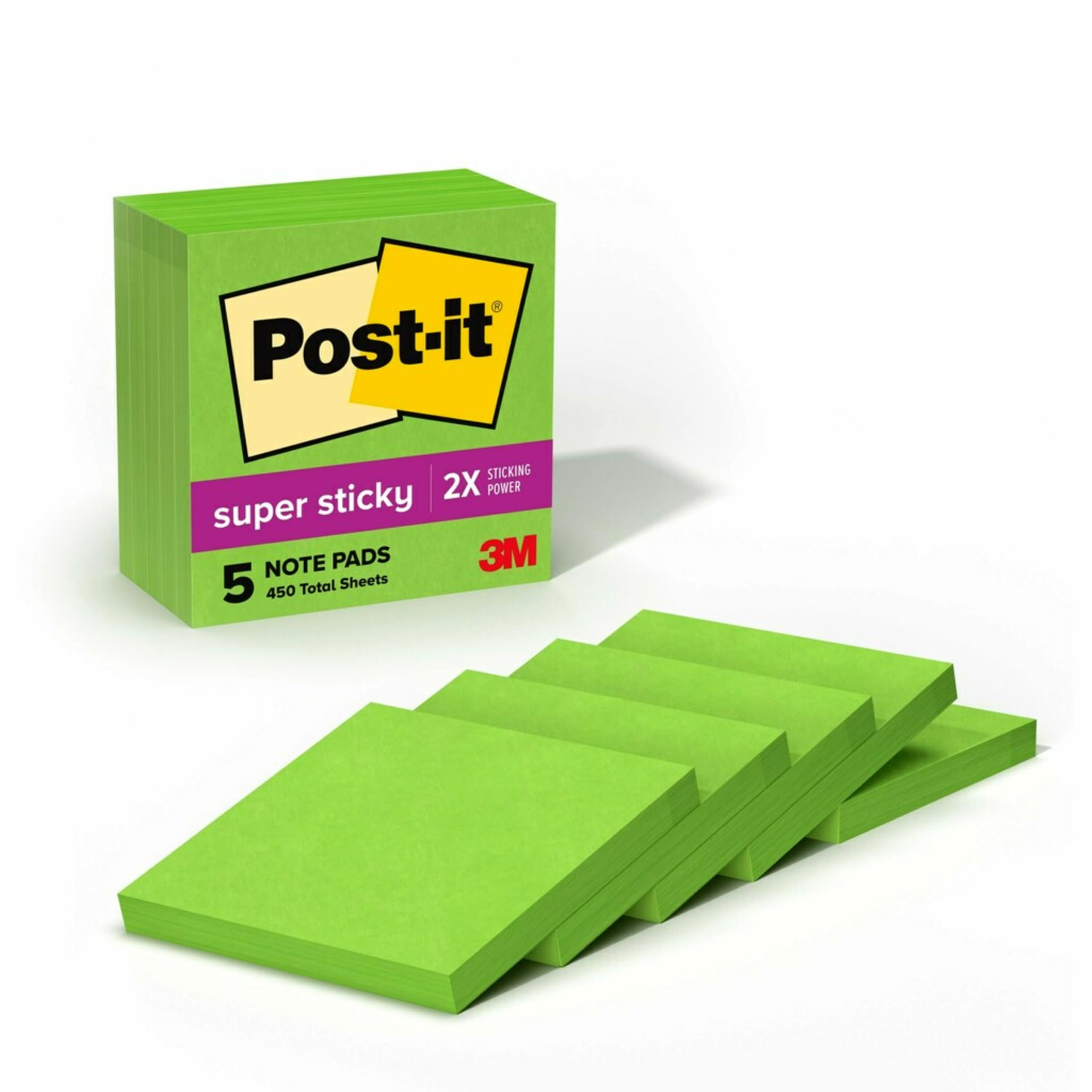 Snapklik.com : Super Sticky Notes, 5 Sticky Note Pads, 3 X 3 In ...