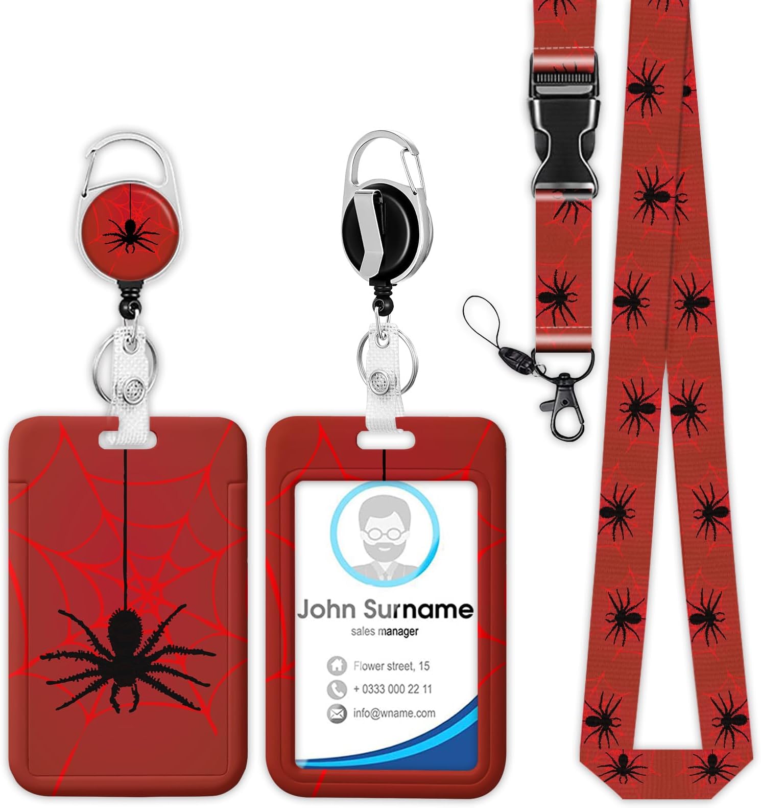 Amazon.com : Marvel Spider-Man ID Badge Holder Lanyard w/Rubber Pendant ...