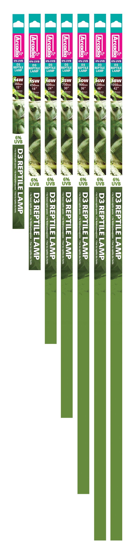 Arcadia FD338 D3 6-Percent Reptile Lamp, 38 Watt, 42-inch : Amazon.co ...