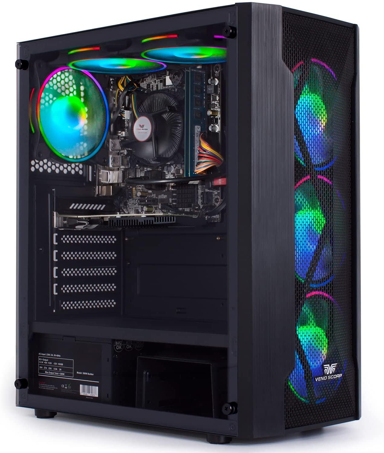 Veno Scorp Gaming PC i7-3770 3.9GHz / 16GB RAM/GT 710 2GB / 256GB SSD ...