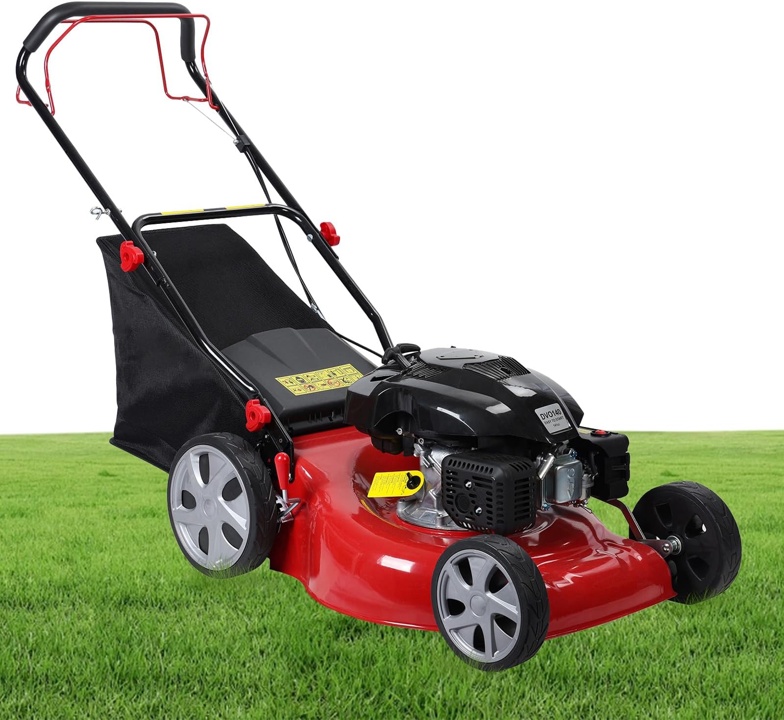 Amazon.com : Self-propelled Lawn Mower, 20 Inch Lawn Machine Adjustable ...