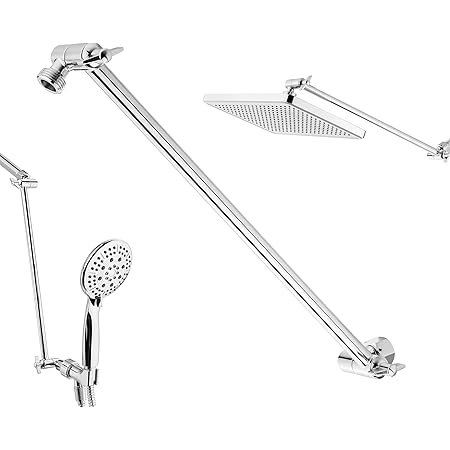 Coeur Designs 16-Inch Extra Long Shower Extension Arm. Solid Brass ...