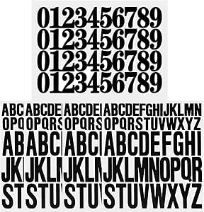 Zngou 5 Sheet Capital Letter Stickers 1 Inch 2 Stick On Letters Self ...