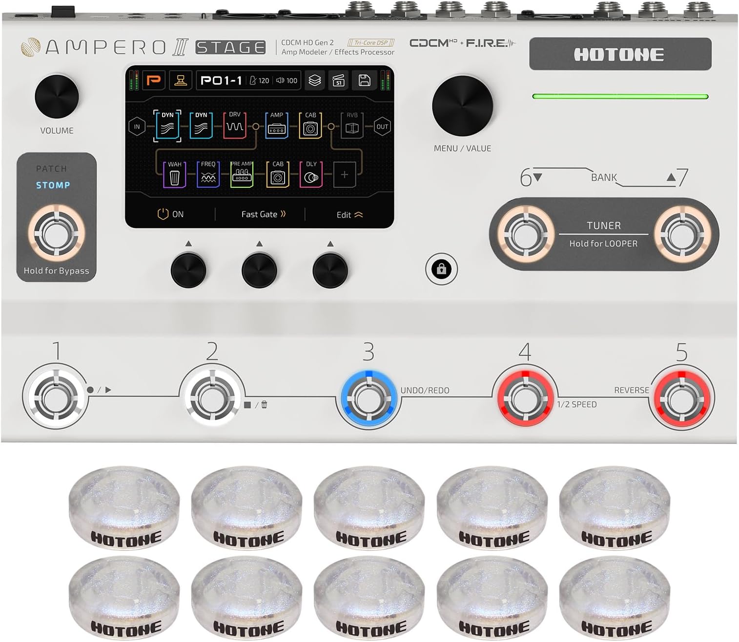 Amazon.com: HOTONE Multi-Effects Pedal Dual Effect Chains with FX Loop ...