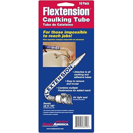 Ready America Flextension Caulking Tube Tip, Reusable and Removable ...