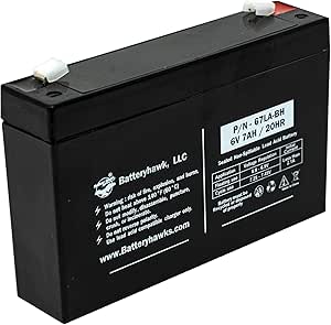 Amazon.com: Battery Hawk UB670 ELB-0607 Lead Acid 6V 7AH SLA WP7-6 EMB ...