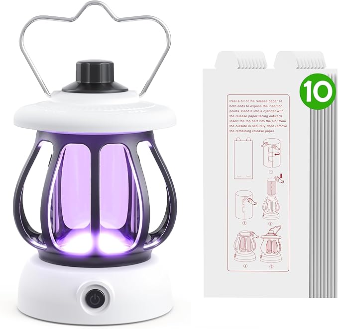 Amazon.com : Flying Insect Trap(1Device + 10Refills), Fruit Fly Traps ...