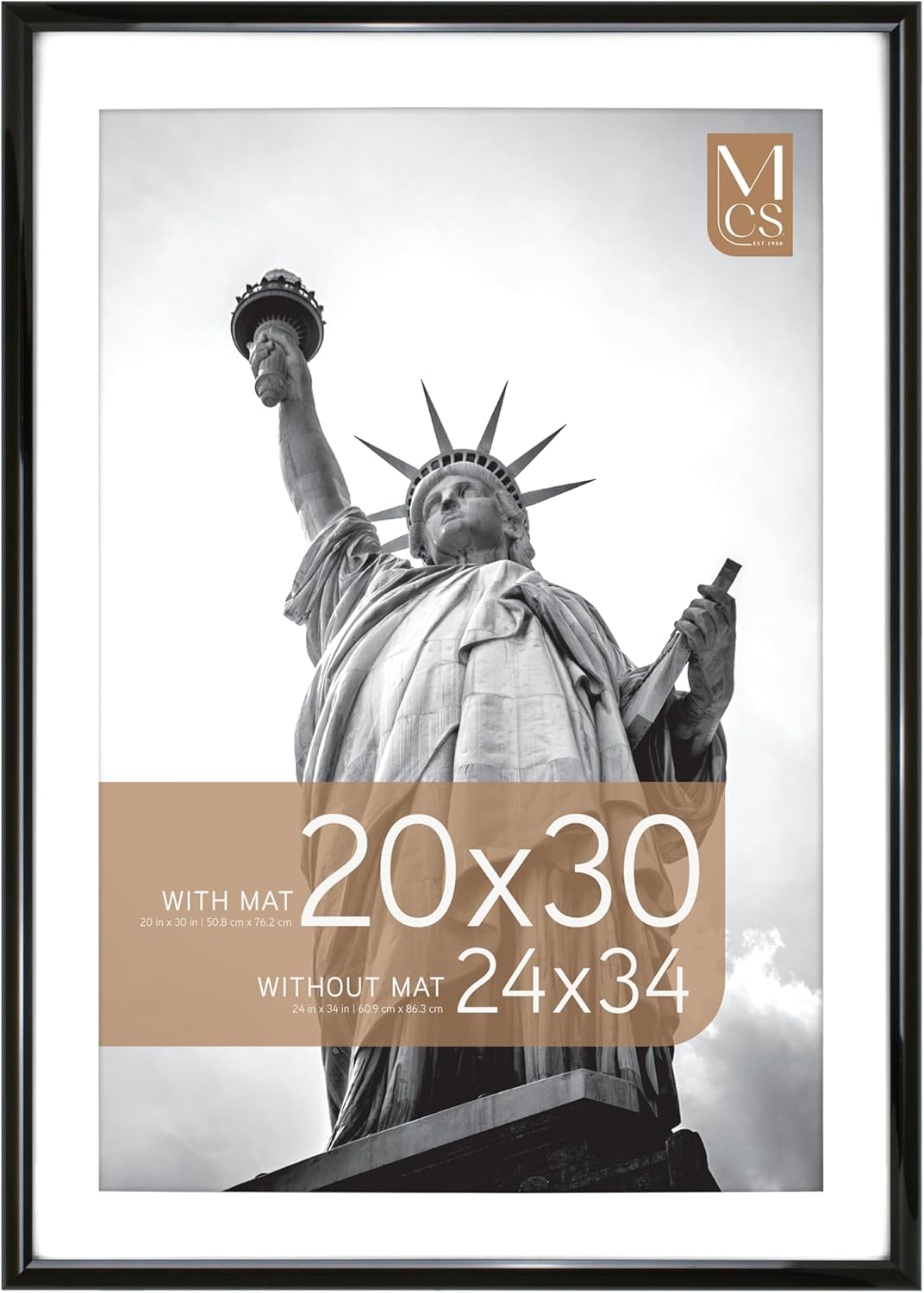 Amazon.com - MCS Trendsetter 24x34 Poster Frame, Display Pictures 20x30 ...