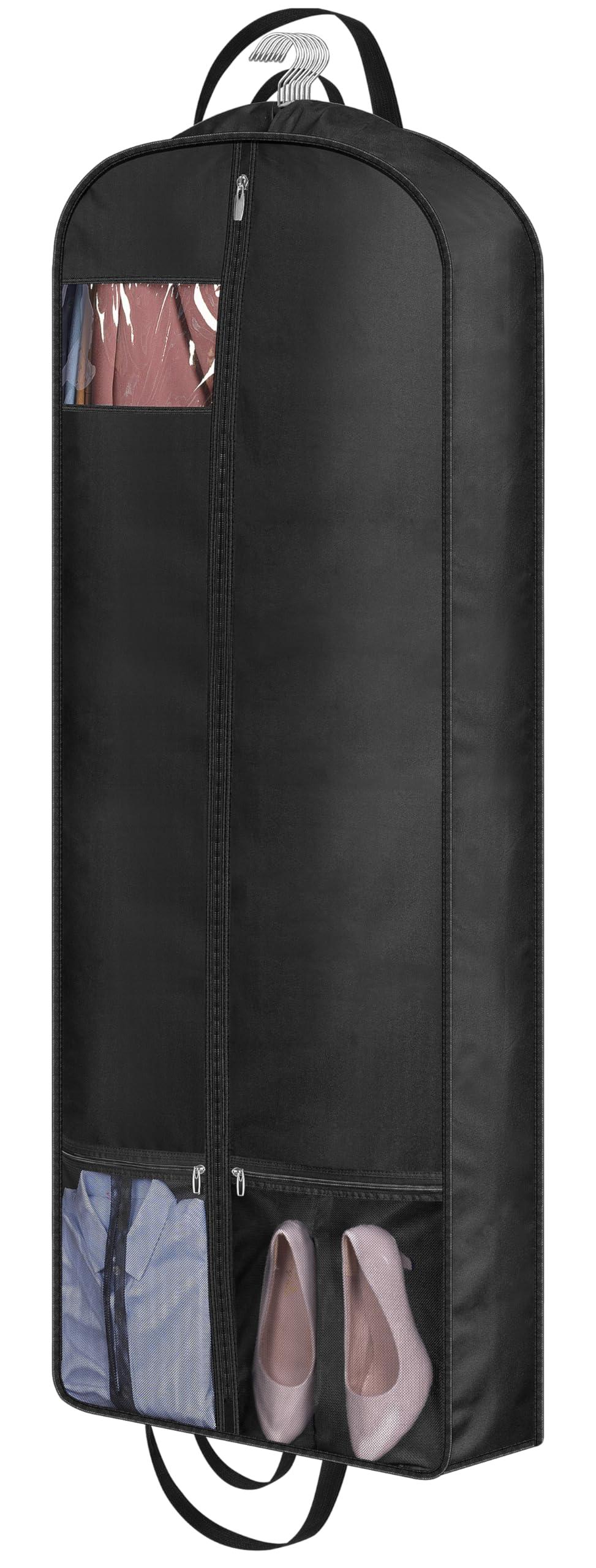 Amazon.com: MISSLO 60" Garment Bags for Travel 6" Gusseted Dress Bags ...