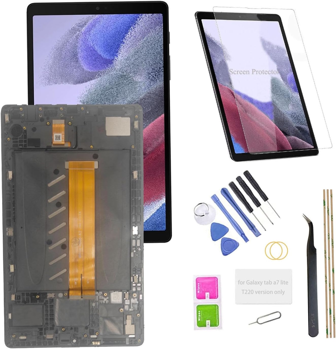 Amazon.com: Galaxy tab A7 lite Screen Replacement with Frame,T220 LCD ...