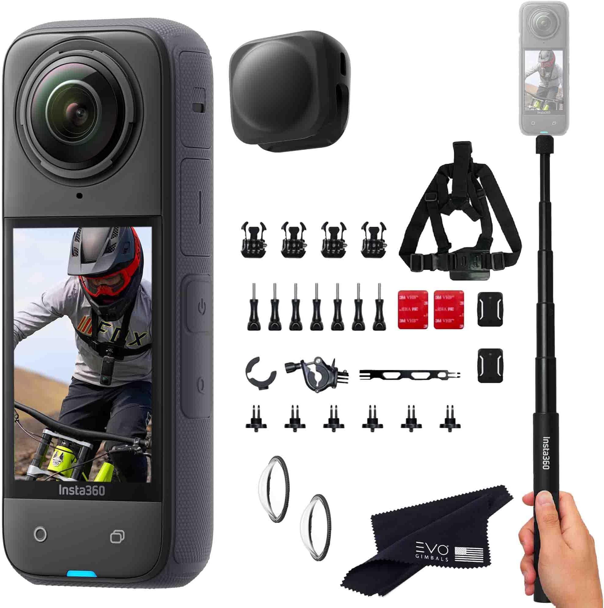 Insta360 X4 Bike Bundle - Waterproof 360 Action Camera with 1/2" 48MP ...
