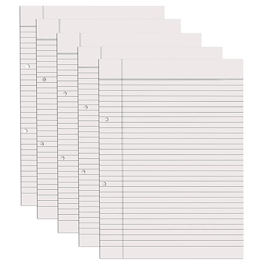 Lakeer A4 Ruled White Project Sheets Loose Leaf Filler Paper, 100 Sheet ...