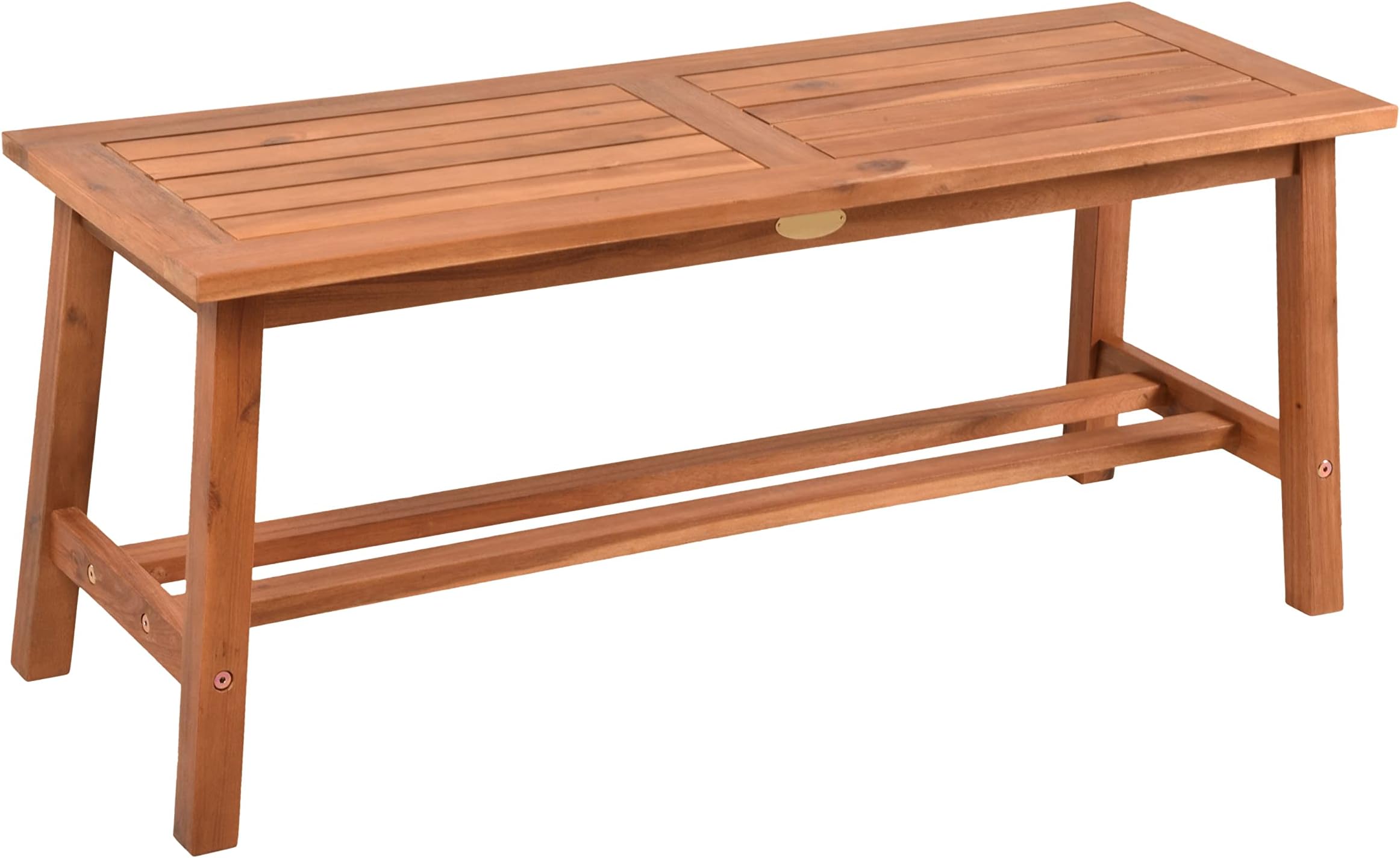 Spetebo Akazien Gartenbank Santa Clara 2-Sitzer geölt - 100 x 35 cm ...