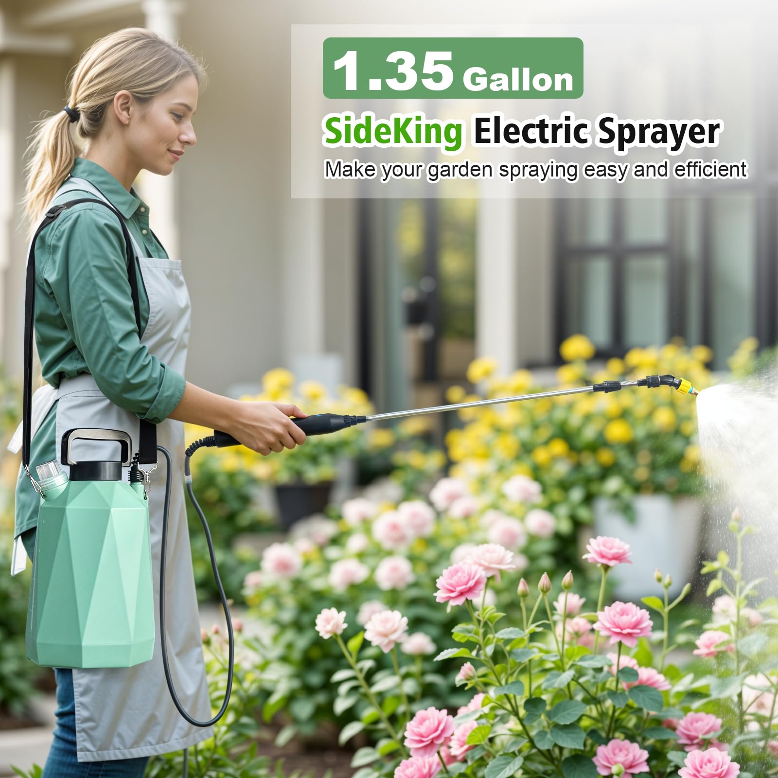 Snapklik.com : Battery Powered Sprayer 135Gallon/5L, 2025 Upgraded ...